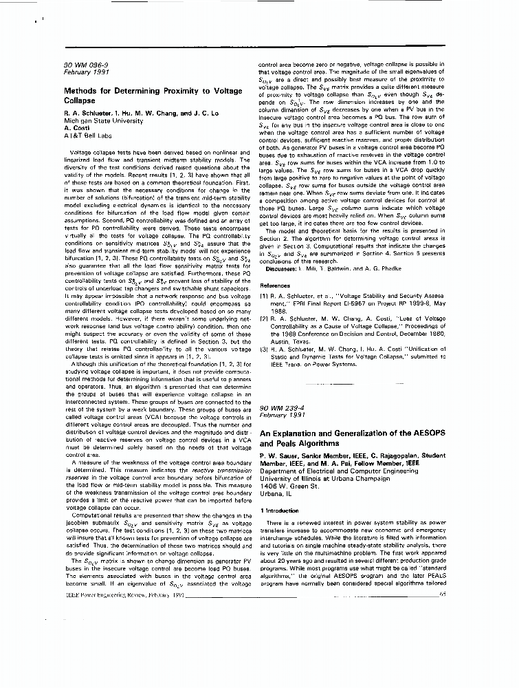 Method For Determining Proximity To Voltage Ieee Journals And Magazine Ieee Xplore