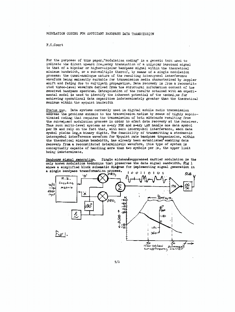 Modulation coding for efficient bandpass data transmission | IET ...