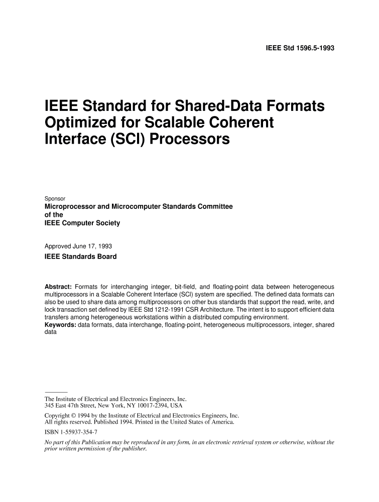 1596.5-1993 - IEEE Standard for Shared-Data Formats Optimized for ...