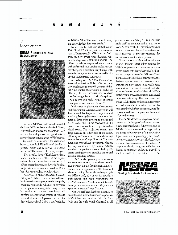 NEMA News | IEEE Journals & Magazine | IEEE Xplore