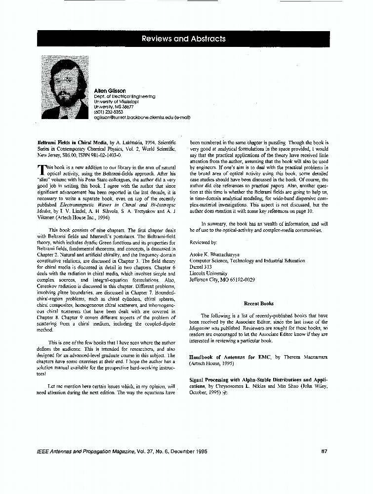 Beltrami Fields in Chiral Media [Reviews and Abstracts] | IEEE Journals ...