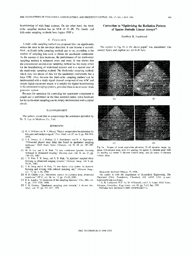 Correction To Optimizing The Radiation Pattern Of Sparse Periodic