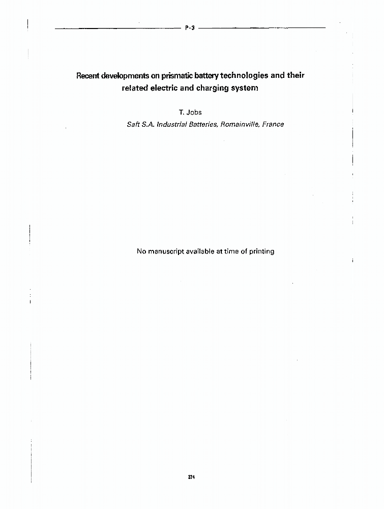 Recent developments on prismatic battery technologies and their related ...