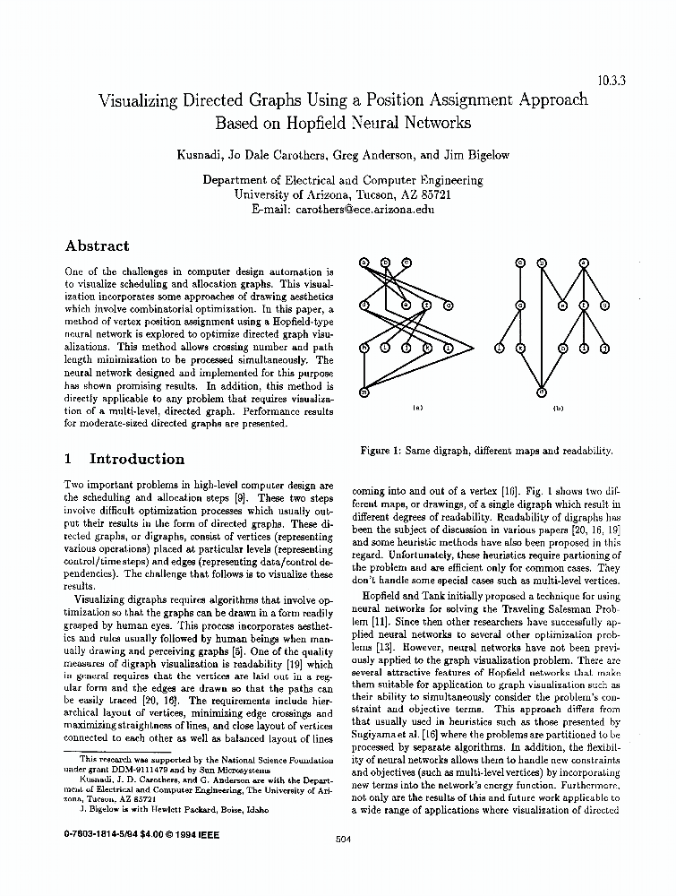 Visualizing Directed Graphs Using a Position Assignment Approach Based ...