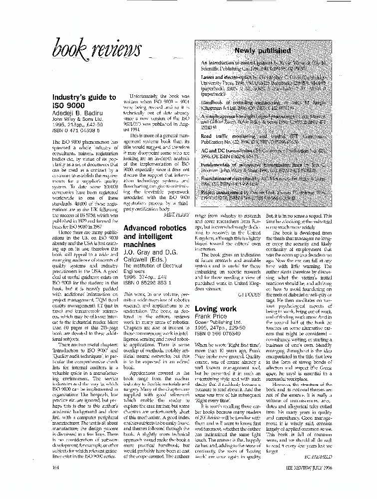 Industry's guide to ISO 9000 | IET Journals & Magazine | IEEE Xplore