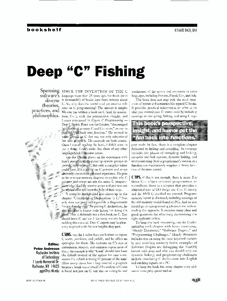 Deep "C" Fishing [Bookshelf] | IEEE Journals & Magazine | IEEE Xplore