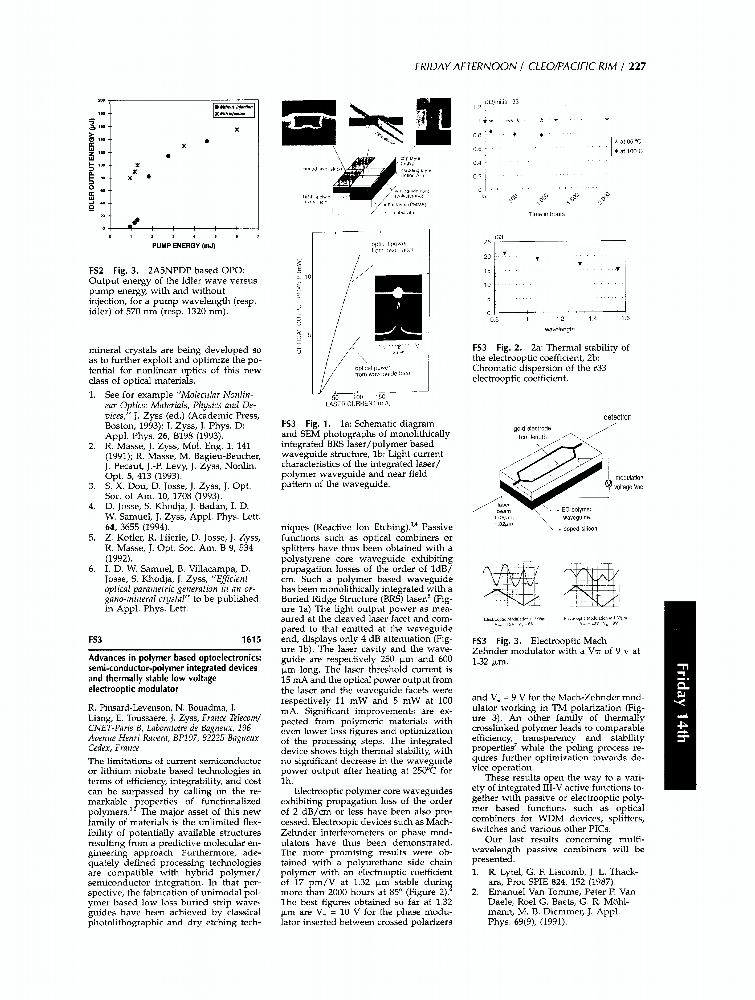 Advances in polymer based optoelectronics: semi-conductor-polymer ...