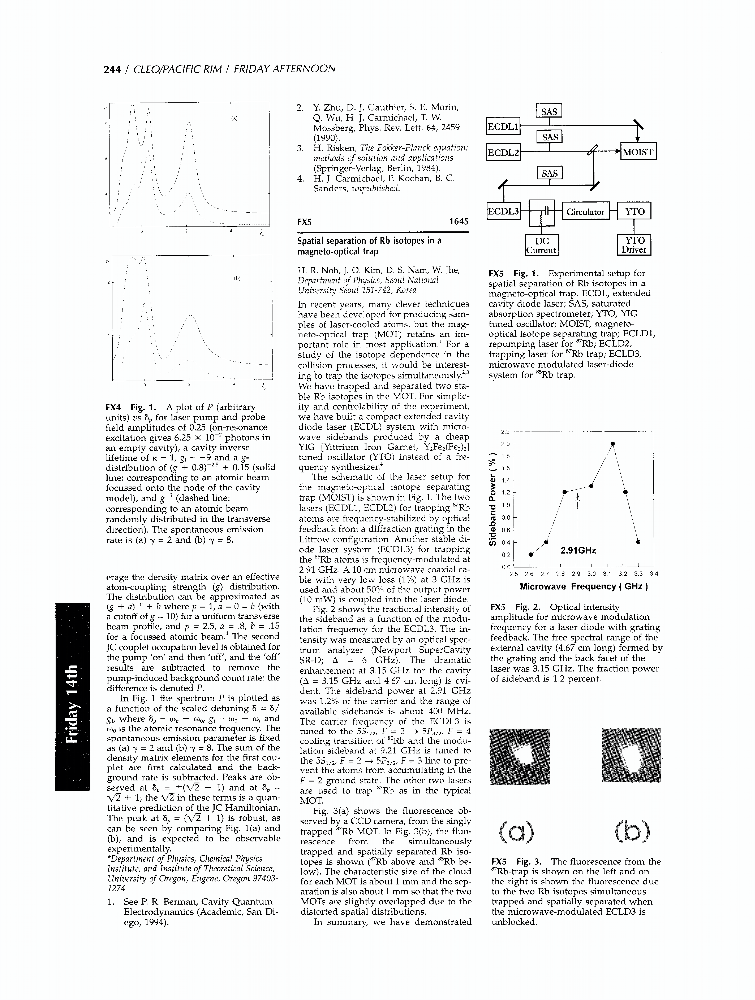 Spatial separation of Rb isotopes in a magneto-optical trap | IEEE ...