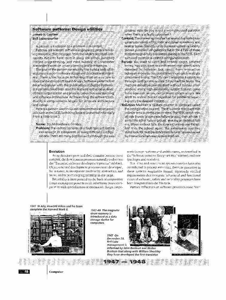 Software patterns: Design utilities | IEEE Journals & Magazine | IEEE ...