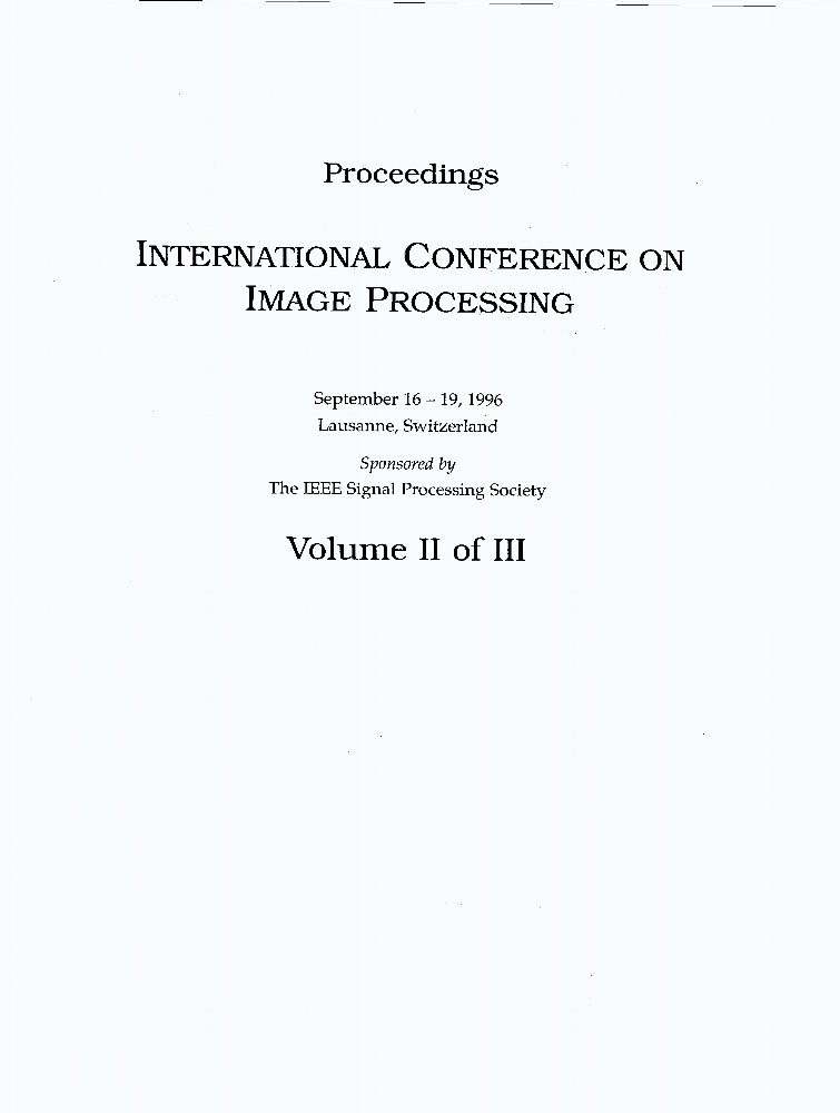 International Conference on Image Processing | IEEE Conference ...