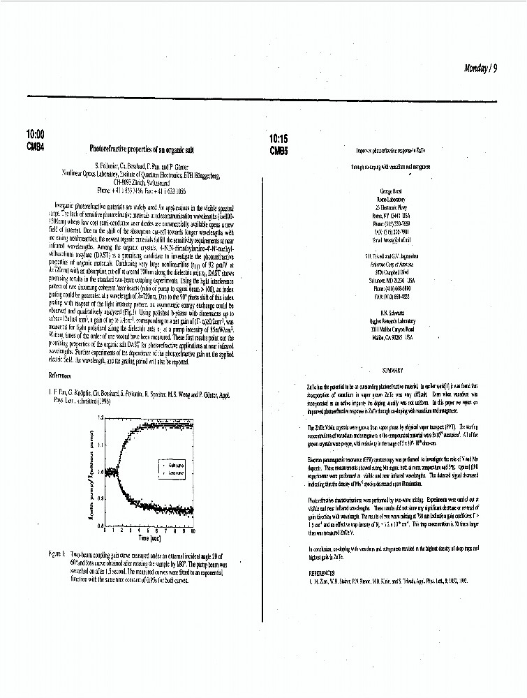 Improved Photorefrsctive Response in ZnTe through Co-Doping with ...