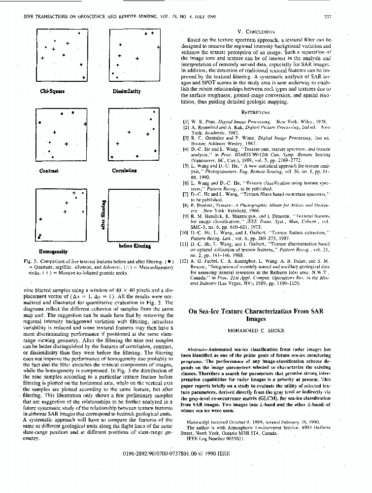 On Sea-ice Texture Characterization From SAR Images | IEEE Journals ...