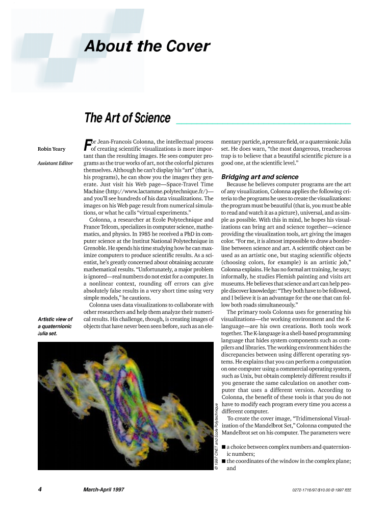The Art Of Science | IEEE Journals & Magazine | IEEE Xplore