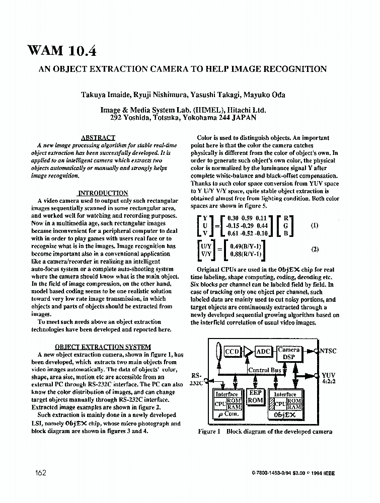 An Object Extraction Camera to Help Image Recognition | IEEE Conference Publication | IEEE Xplore