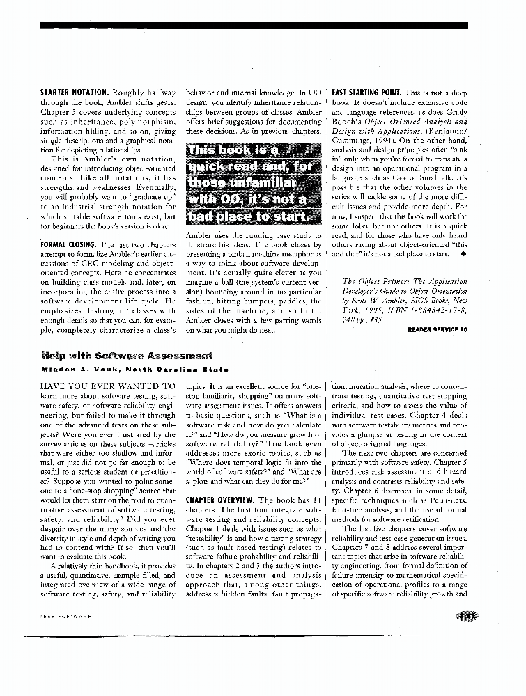 Help with software Assessment | IEEE Journals & Magazine | IEEE Xplore