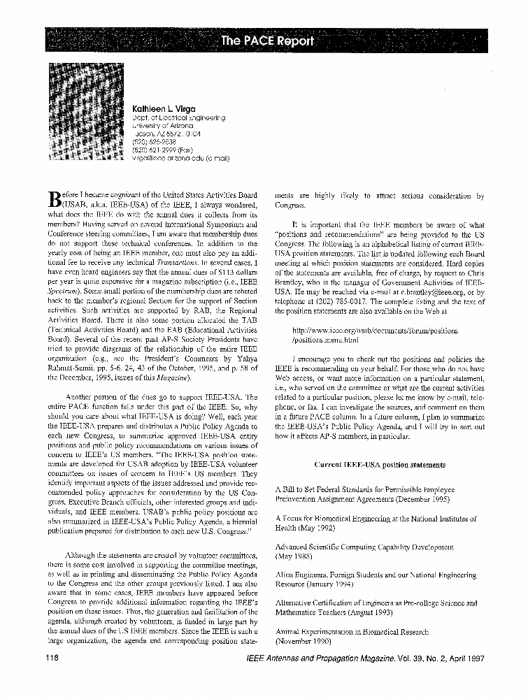 The Pace Report | IEEE Journals & Magazine | IEEE Xplore