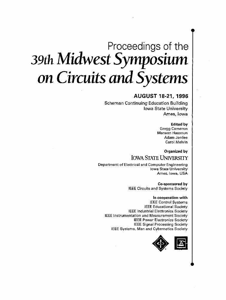 Midwest Symposium On Circuits And Systems | IEEE Conference Publication | IEEE Xplore