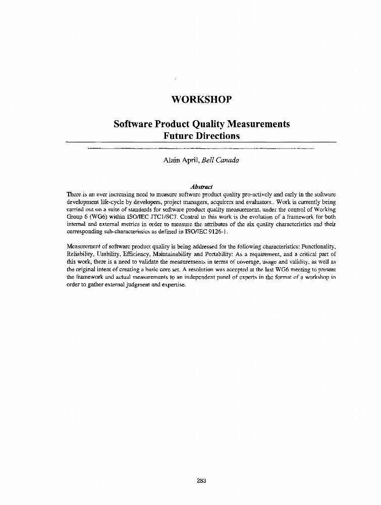 Software Product Quality Measurements Future Directions | IEEE ...