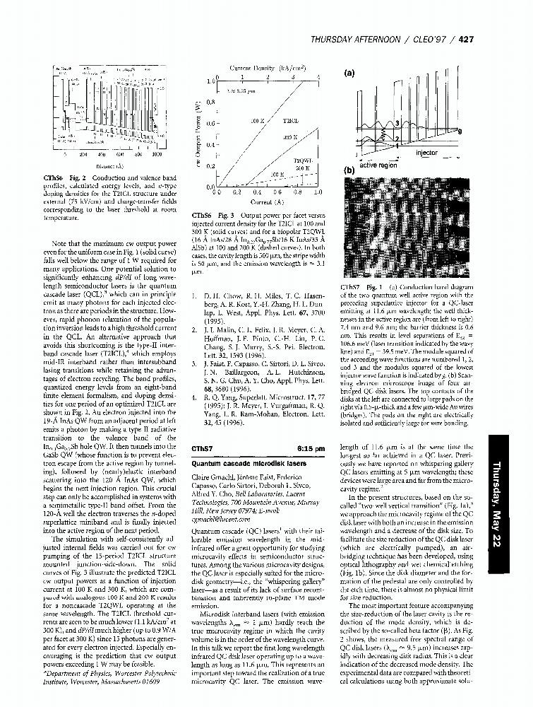 Quantum cascade microdisk lasers | IEEE Conference Publication | IEEE ...