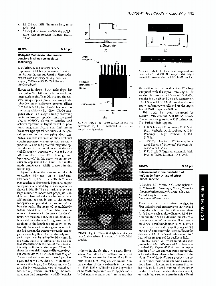 Enhancement of the bandwidth of multimode fiber by use of offset launch ...