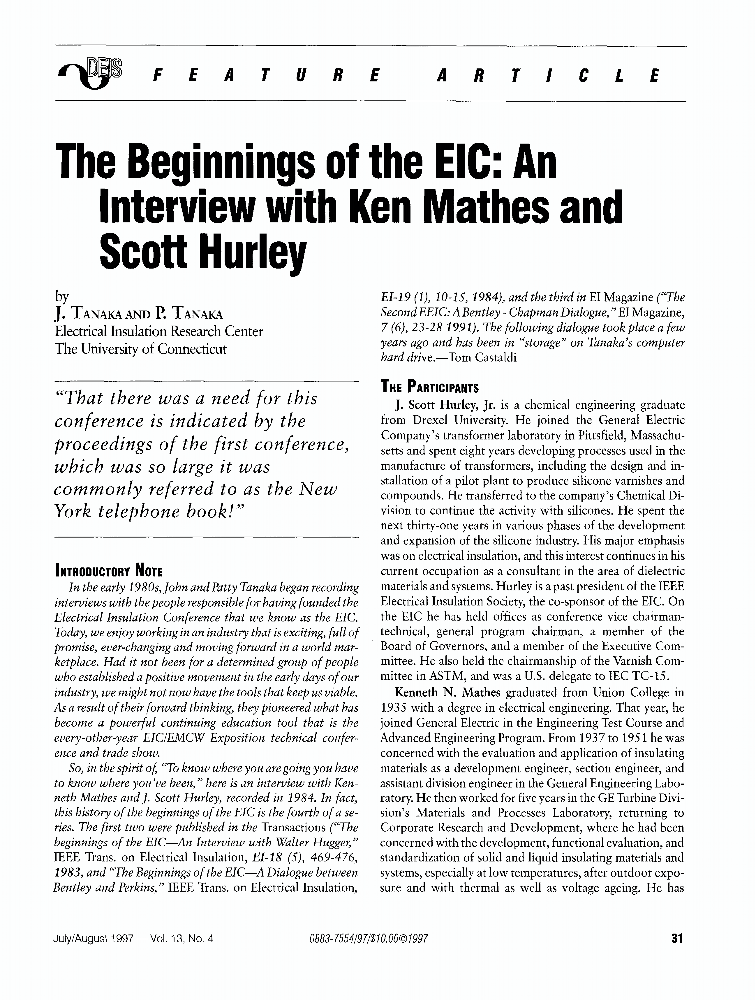The Beginnings Of The EIC: An Interview With Ken Mathes And Scott ...