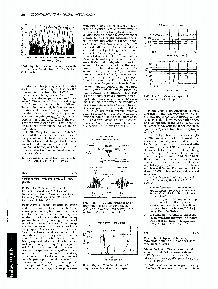 Polarization-independent InP Arrayed Waveguide Grating Filter Using ...