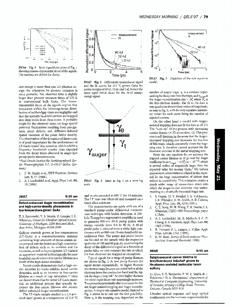 Defect-enhanced Auger Recombination And High-carrierdensity Phenomena ...