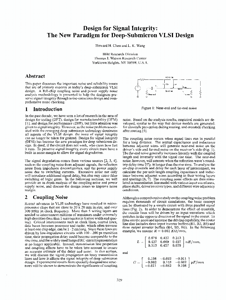 Design For Signal Integrity: The New Paradigm For Deept!lubmicron Vlsi ...