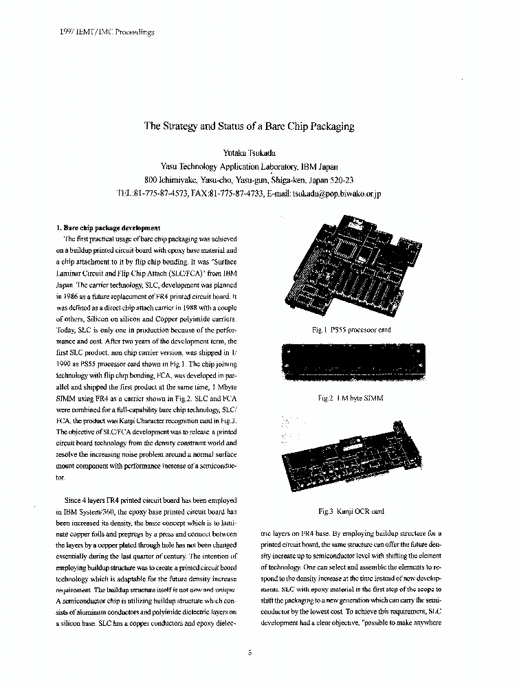 The Strategy And Status Of A Bare Chip Packaging | IEEE Conference ...