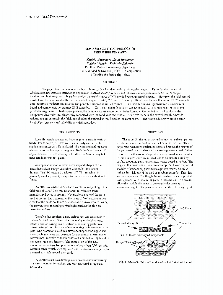 New Assembly Technology For Thin Wireless Card | IEEE Conference ...