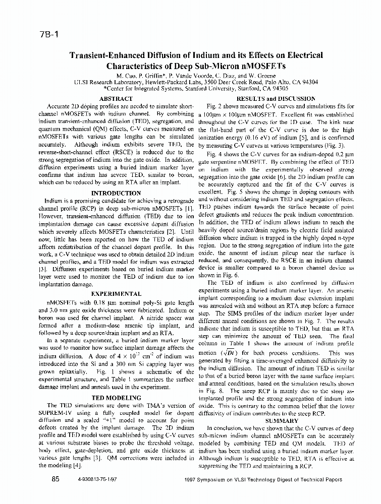 Transient-enhanced Diffusion Of Iridium And Its Eflects On Electrical ...