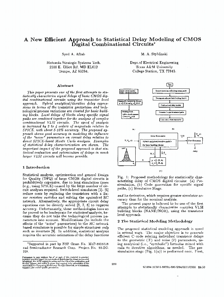 A New Efficient Approach To Statistical Digital Combinational Ieee Conference Publication