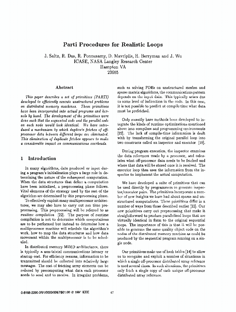 Parti Procedures for Realistic Loops | IEEE Conference Publication ...
