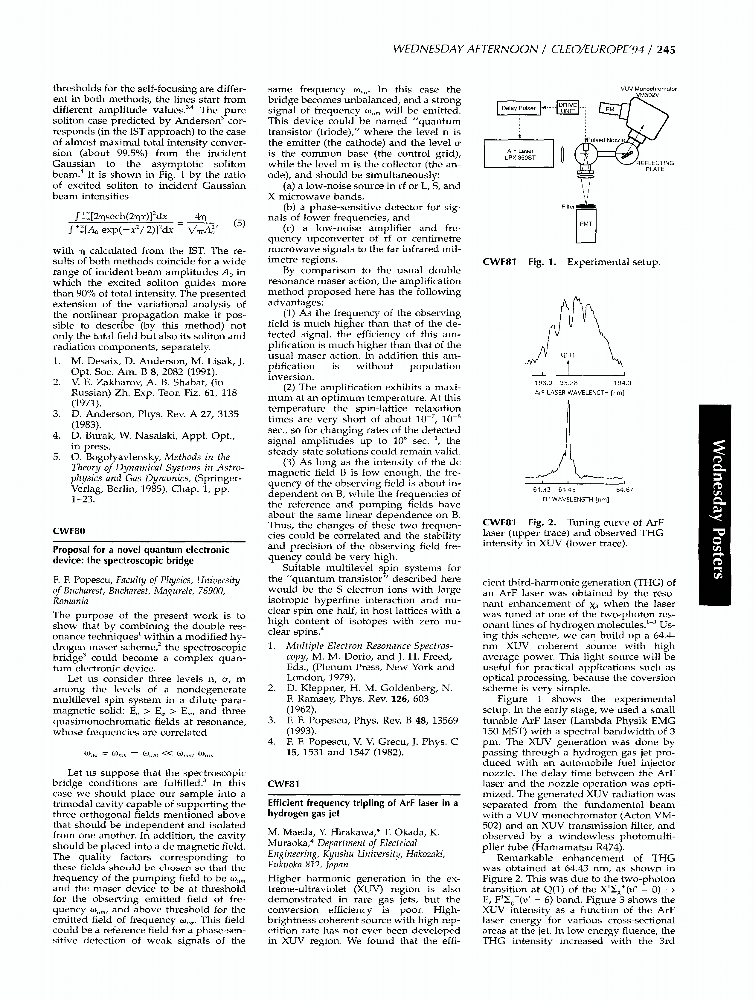 Proposal for a novel quantum electronic device: the spectroscopic ...