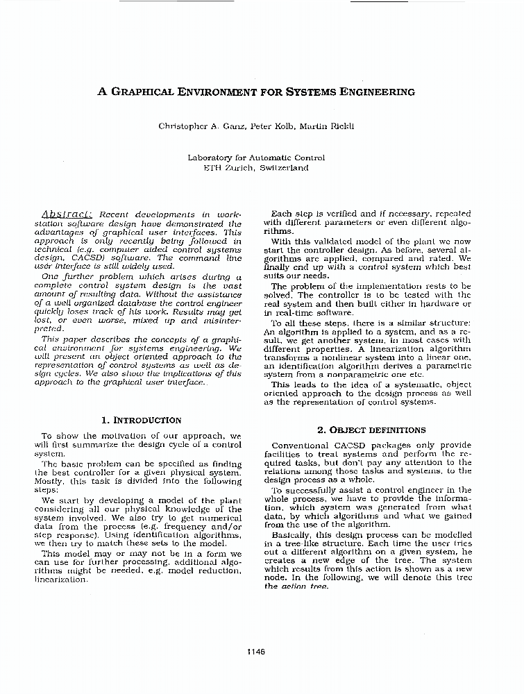 A Graphical Environment For Systems Engineering | IEEE Conference ...