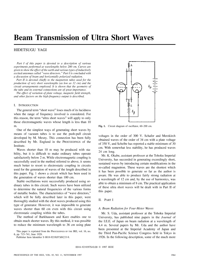 Beam Transmission Of Ultra Short Waves | IEEE Journals & Magazine ...