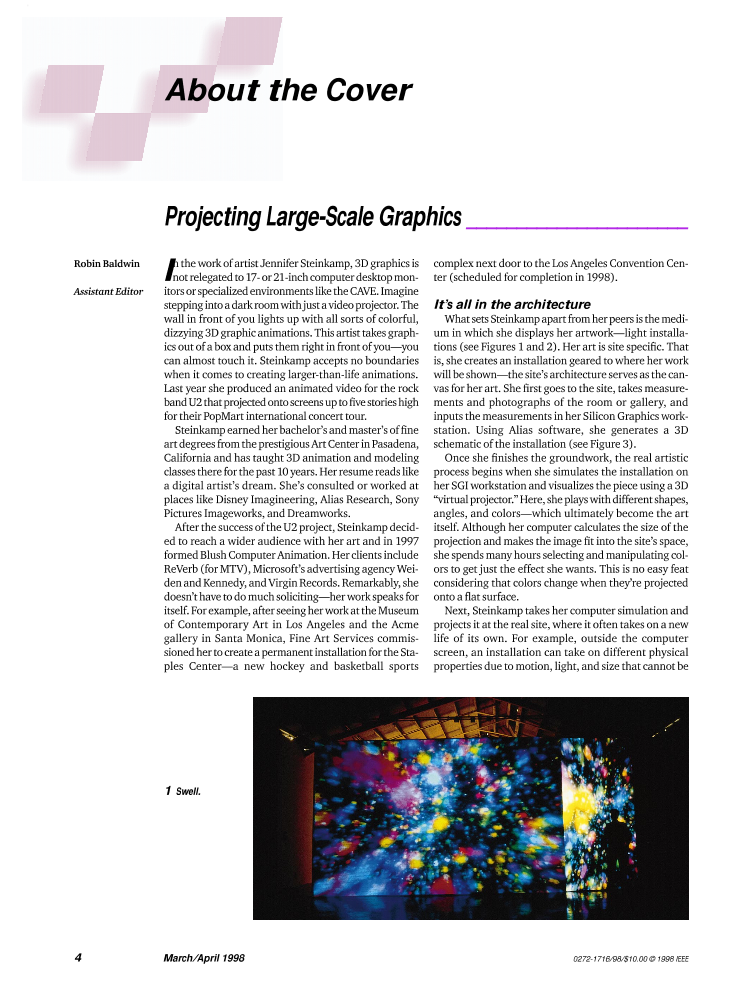 Projecting Large-scale Graphics [About the cover] | IEEE Journals ...