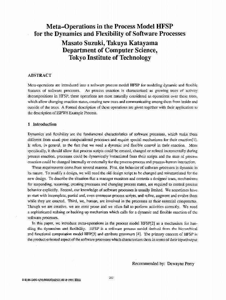 Meta-Operations in the Process Model Hfsp for the Dynamics and ...