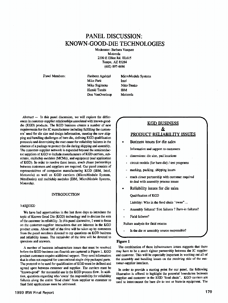 Known-good-die Technologies | IEEE Conference Publication | IEEE Xplore