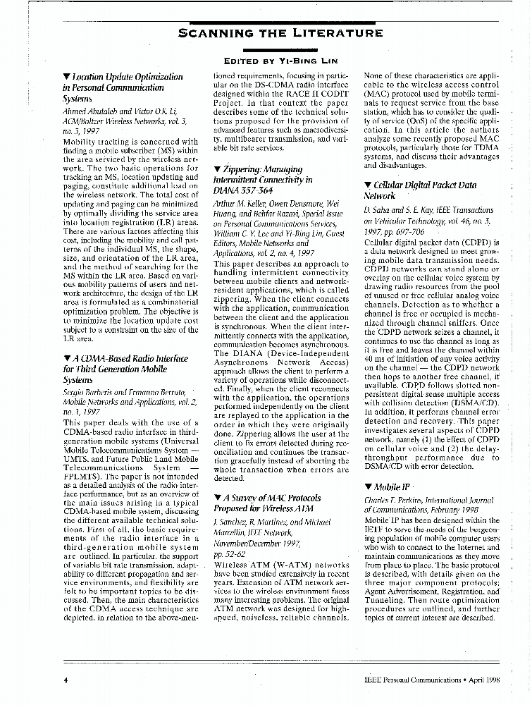 Scanning the literature | IEEE Journals & Magazine | IEEE Xplore