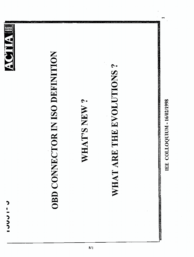 Diagnstic Connector and Related Electrical Circuits: Specification and ...