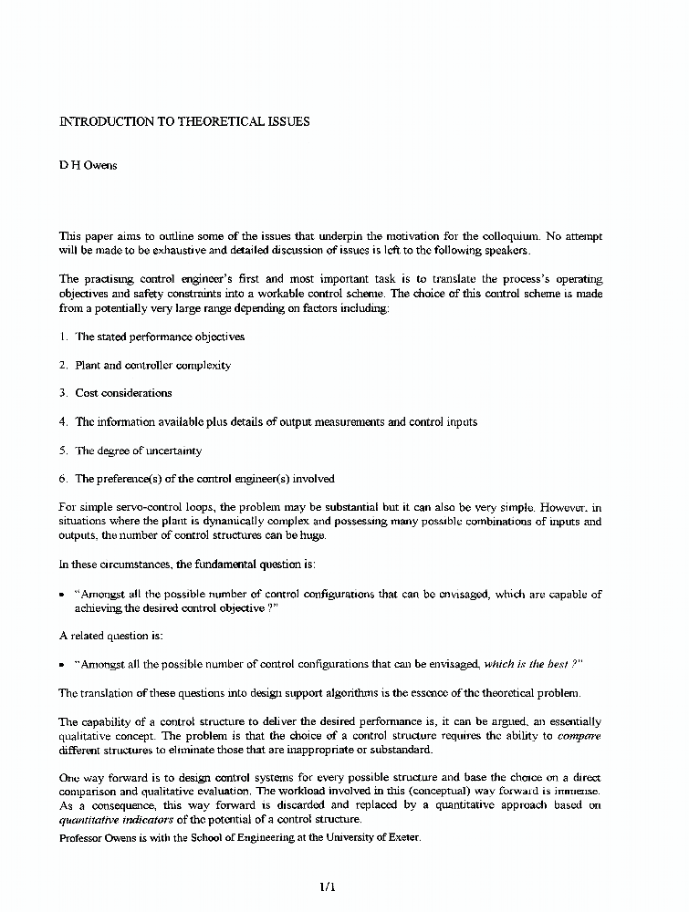 Introduction To Theoretical Issues | IET Conference Publication | IEEE ...