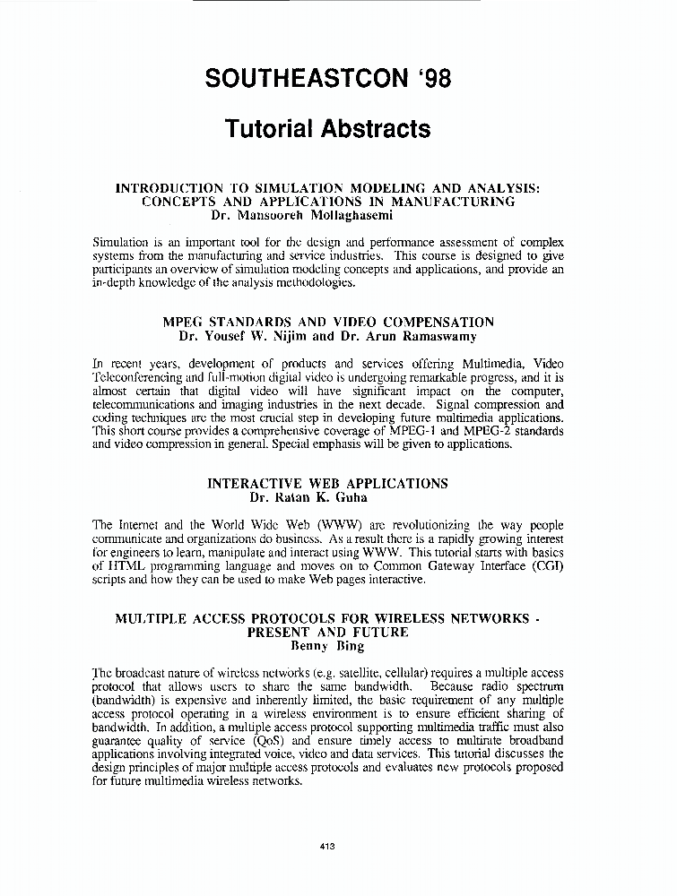 Tutorial abstracts | IEEE Conference Publication | IEEE Xplore