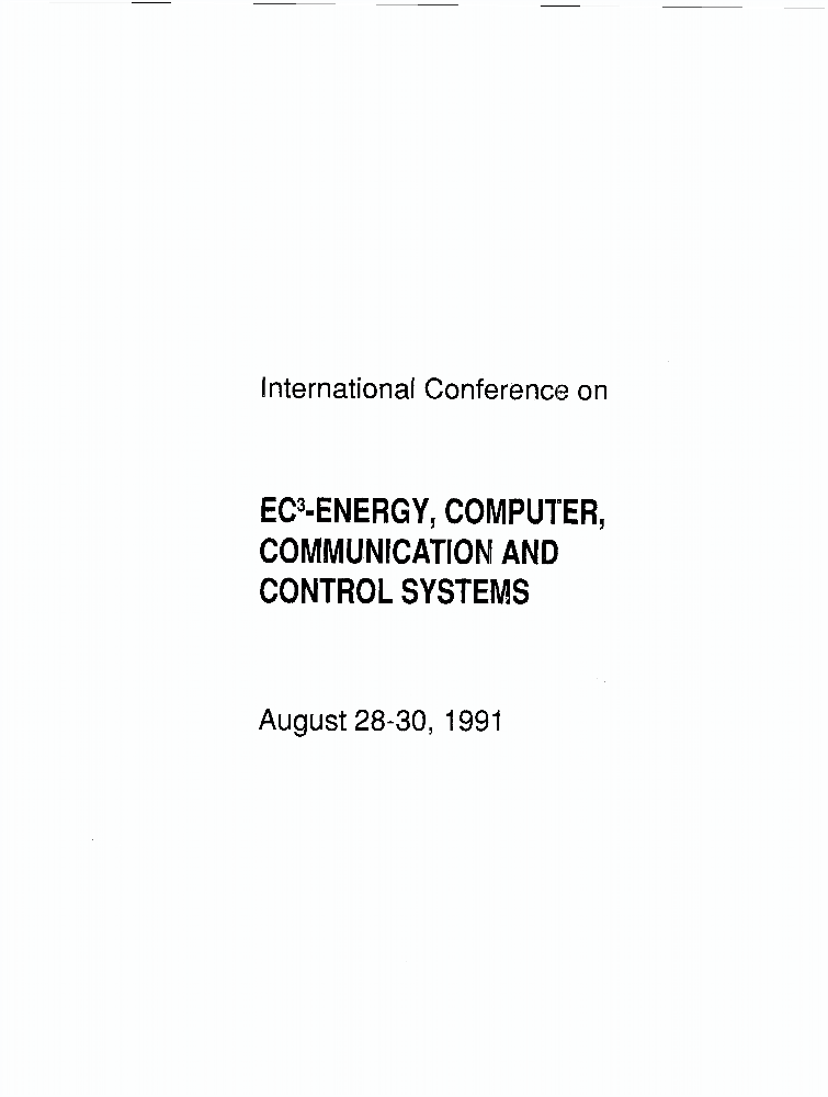 International Conference on EC/sup 3/-Energy, Computer, Communication ...