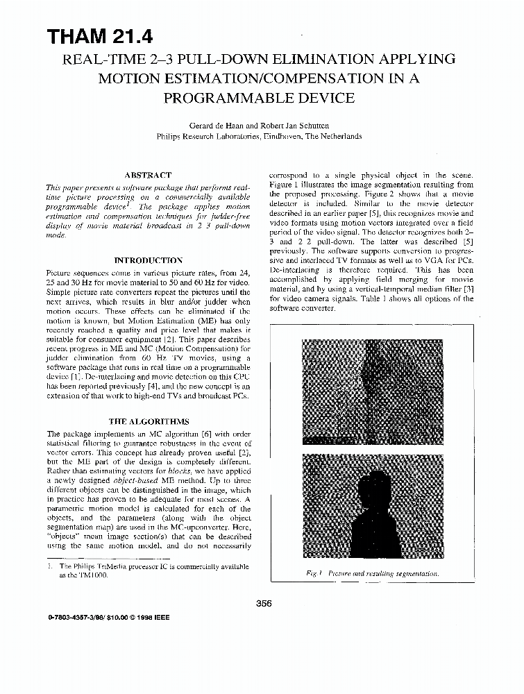 Real-time 2-3 Pull-down Elimination Applying Motion Estimation ...