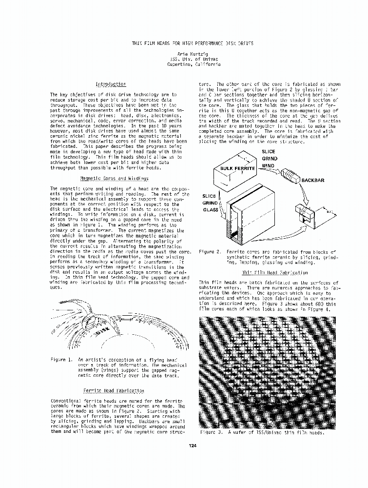 Thin Film Heads For High Performance Disk Drives | IEEE Conference ...