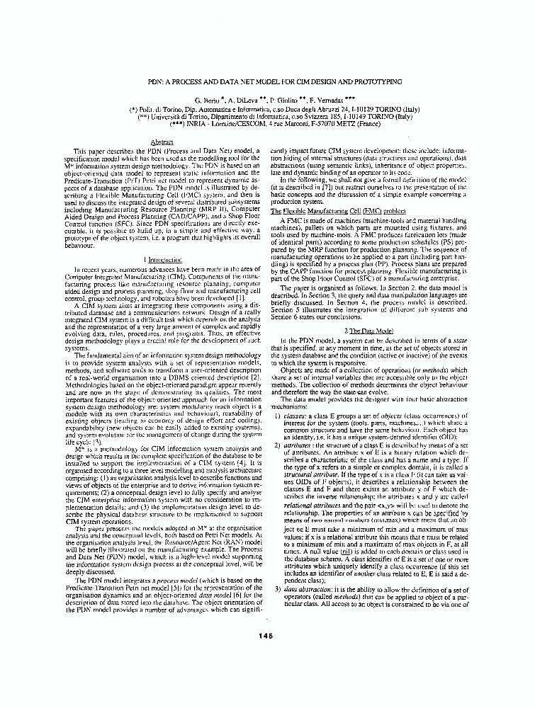 PDN: A Process And Data Net Model For CIM Design And Prototyping | IEEE ...