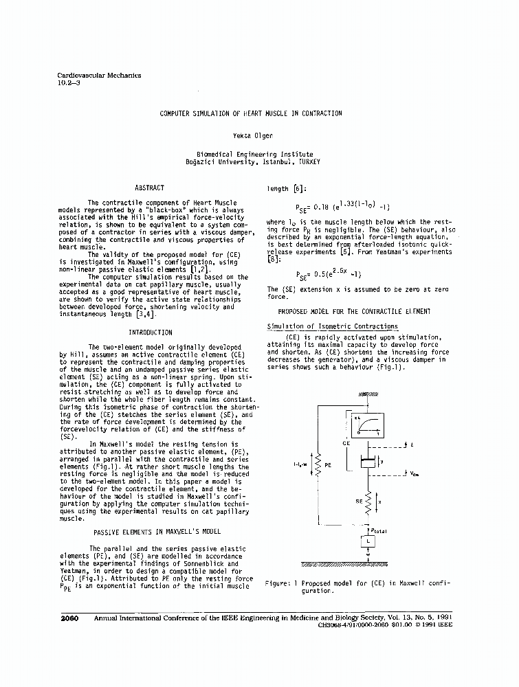 Computer Simulation Of Heart Muscle In Contraction | IEEE Conference ...