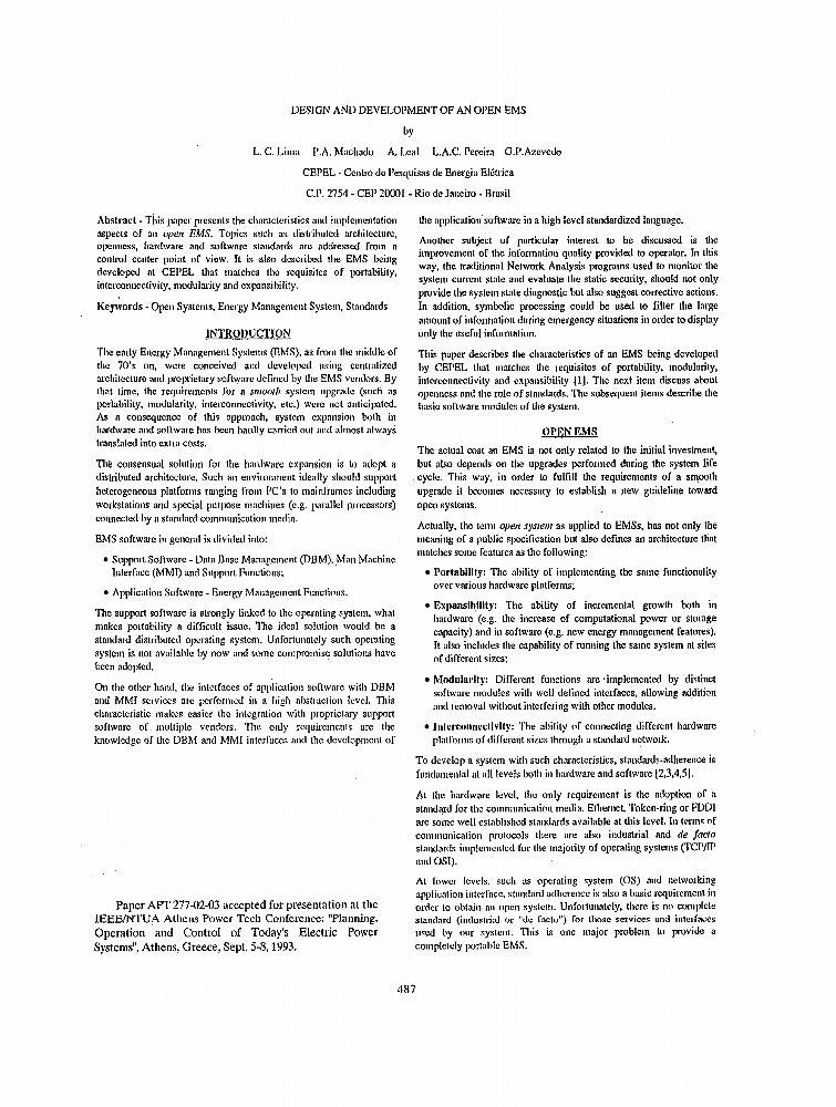 Design and Development of an Open EMS | IEEE Conference Publication ...