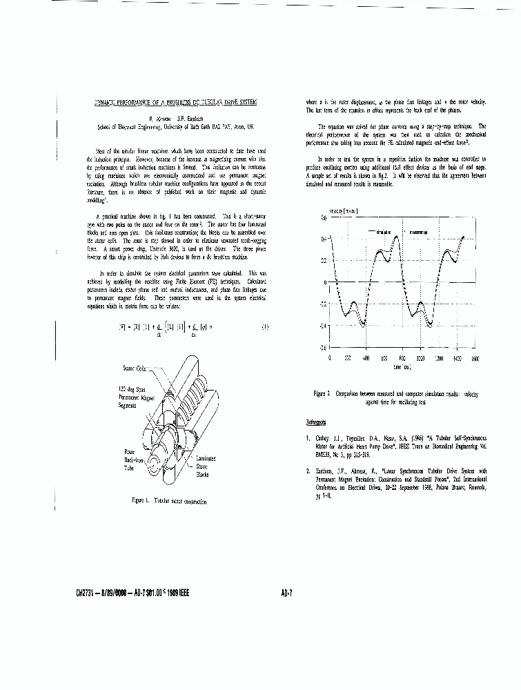 Dynamic performance of a brushless DC tubular drive system | IEEE ...